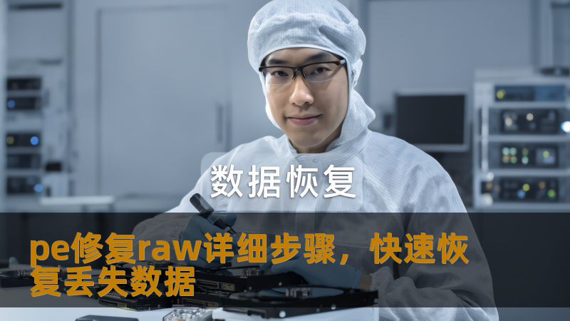 pe修复raw详细步骤，快速恢复丢失数据-技王数据恢复中心